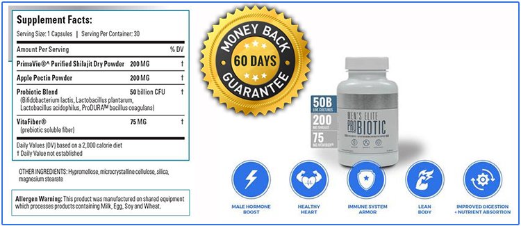 Men's Elite Probiotic Review - The Most Comprehensive Men's Probiotic.